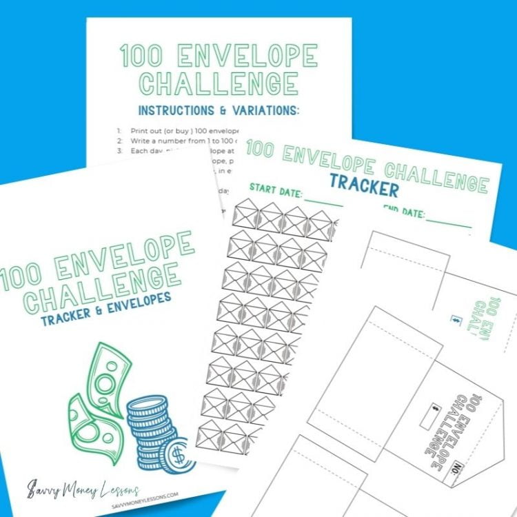 100 Envelope Challenge Chart [Free Printable Savings Tracker!] - Savvy ...